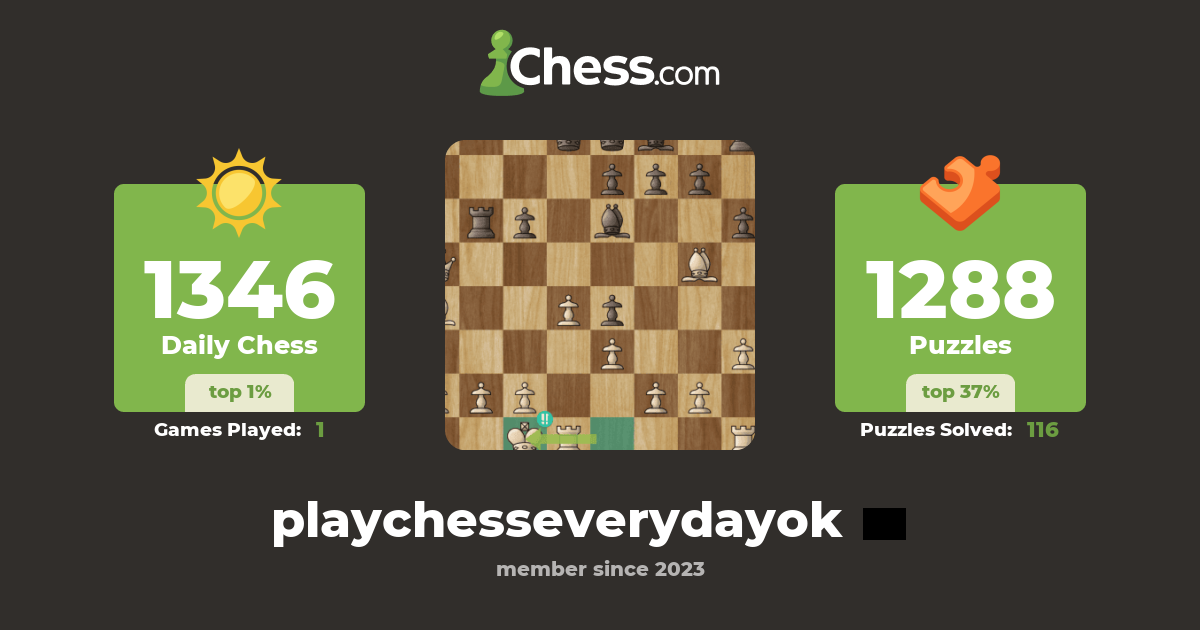 Erik Tusha (playchesseverydayok) - Chess Profile - Chess.com