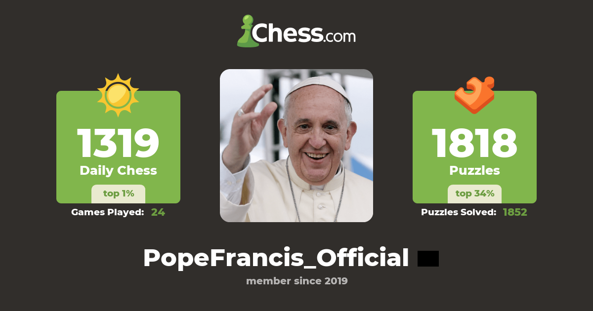 PopeFrancis_Official - Chess Profile - Chess.com