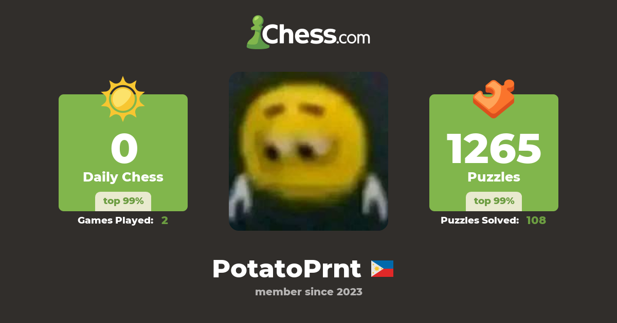 PotatoPrnt - Chess Profile - Chess.com