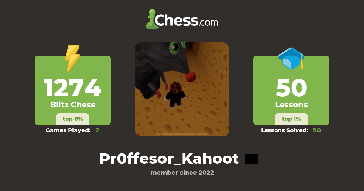 Pr0ffesor_Kahoot - Chess Profile - Chess.com