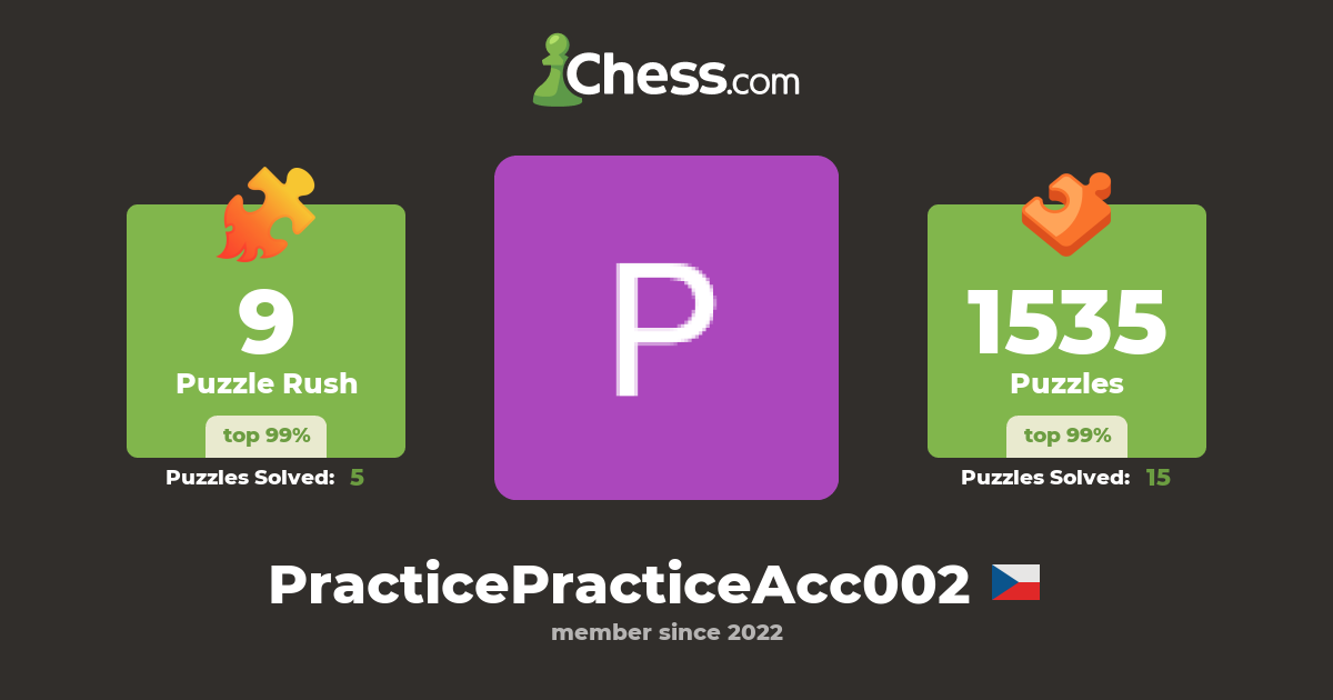 Practice Practice (PracticePracticeAcc002) - Chess Profile - Chess.com