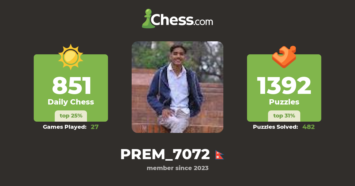 Prem Raj Bhatta (PREM_7072) - Chess Profile - Chess.com