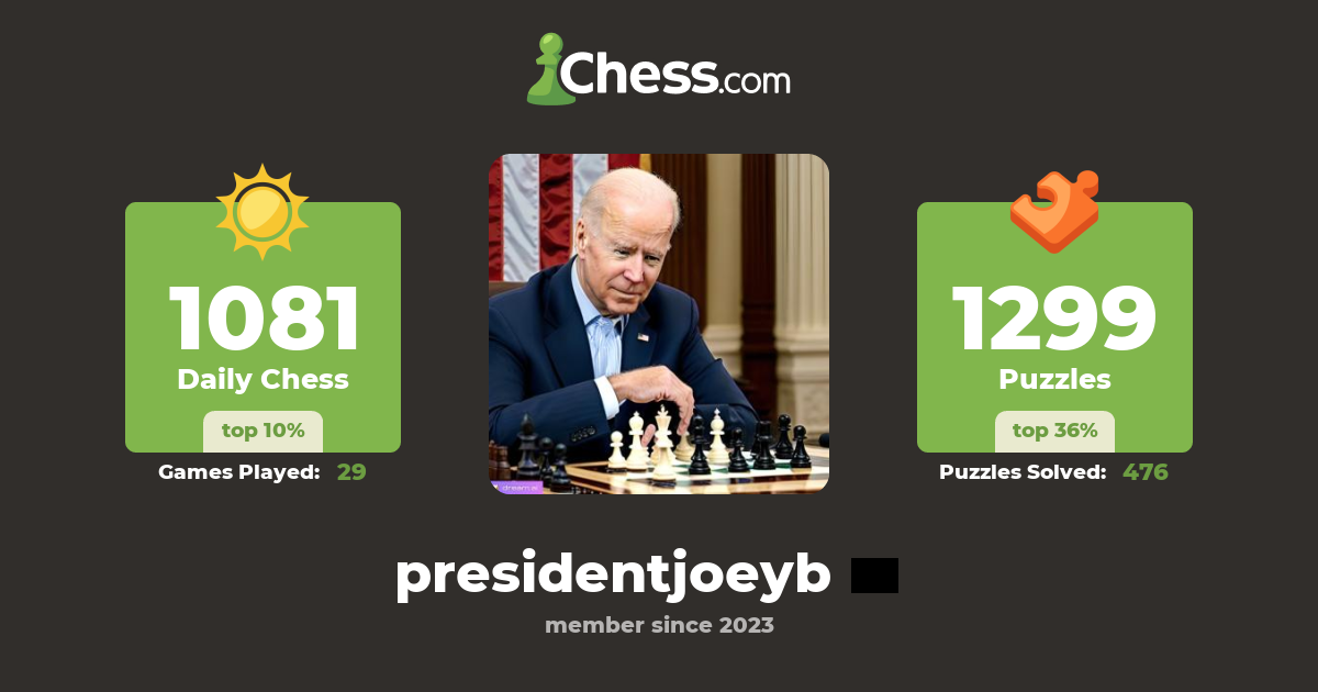 Joe Biden (presidentjoeyb) - Chess Profile - Chess.com