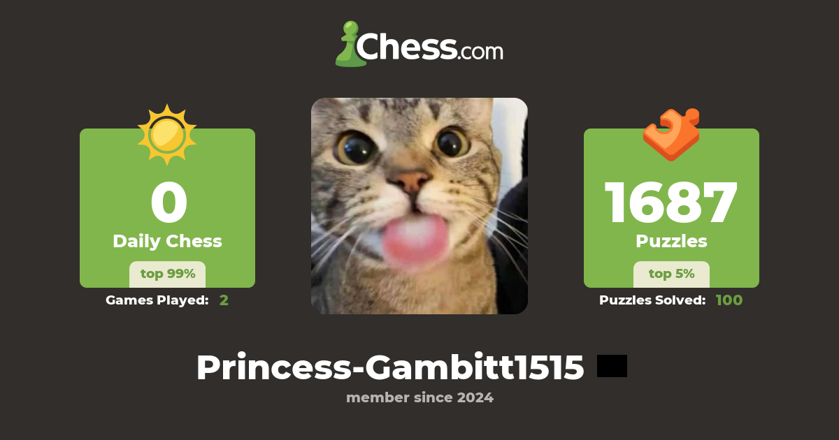 Pifer Cristiana Alicando (Princess-Gambitt1515) - Chess Profile - Chess.com