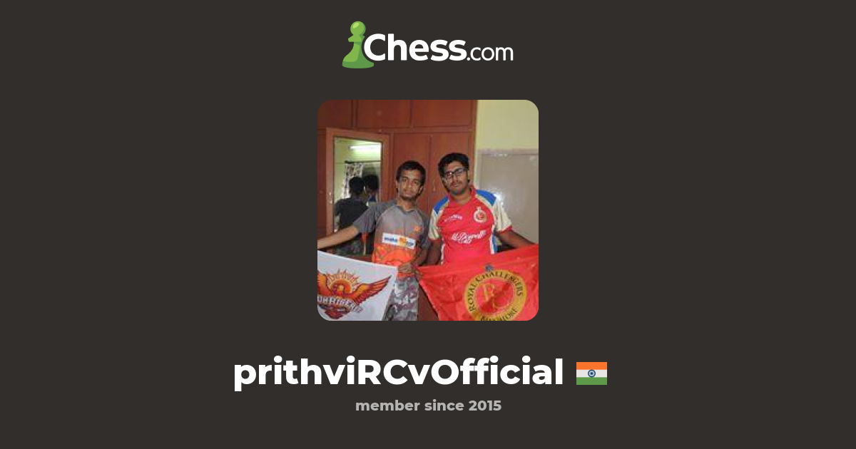 Prithvi Raj (prithviRCvOfficial) - Chess Profile - Chess.com