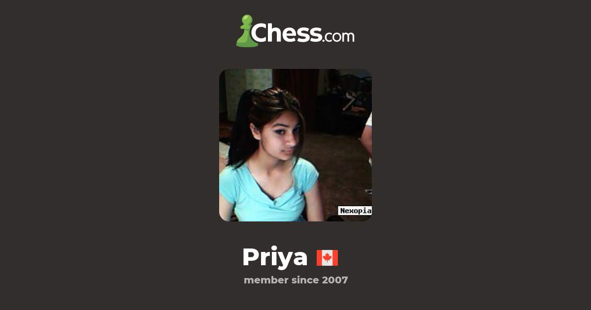 Priya Rayet (Priya) - Chess Profile - Chess.com