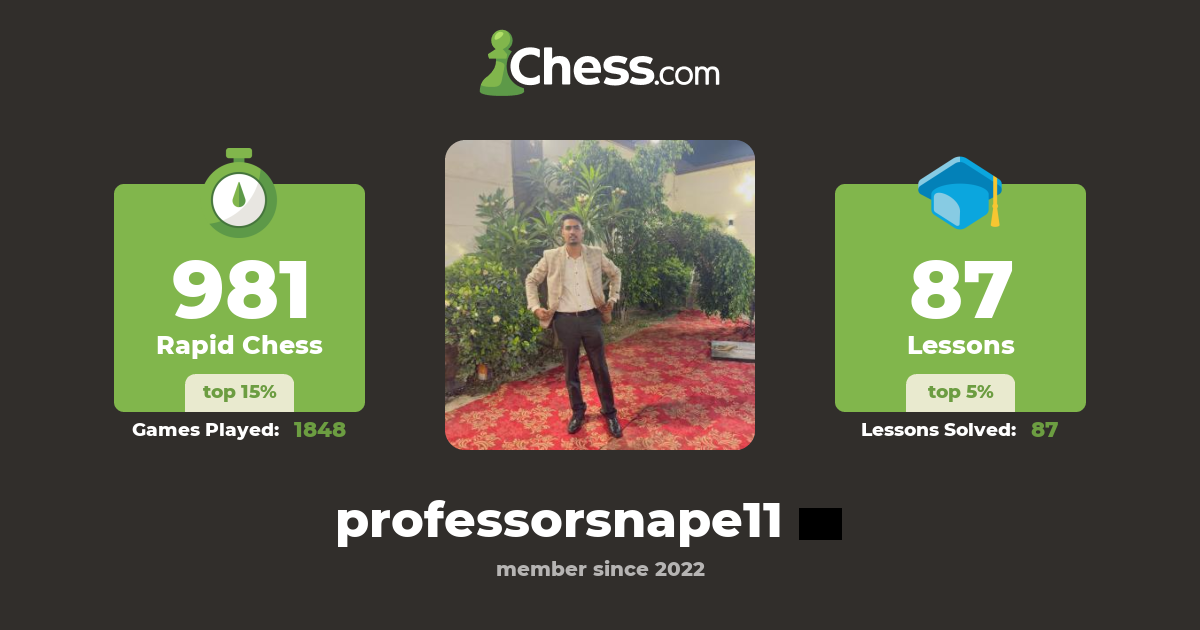 Professor SNAPE (professorsnape11) - Chess Profile - Chess.com