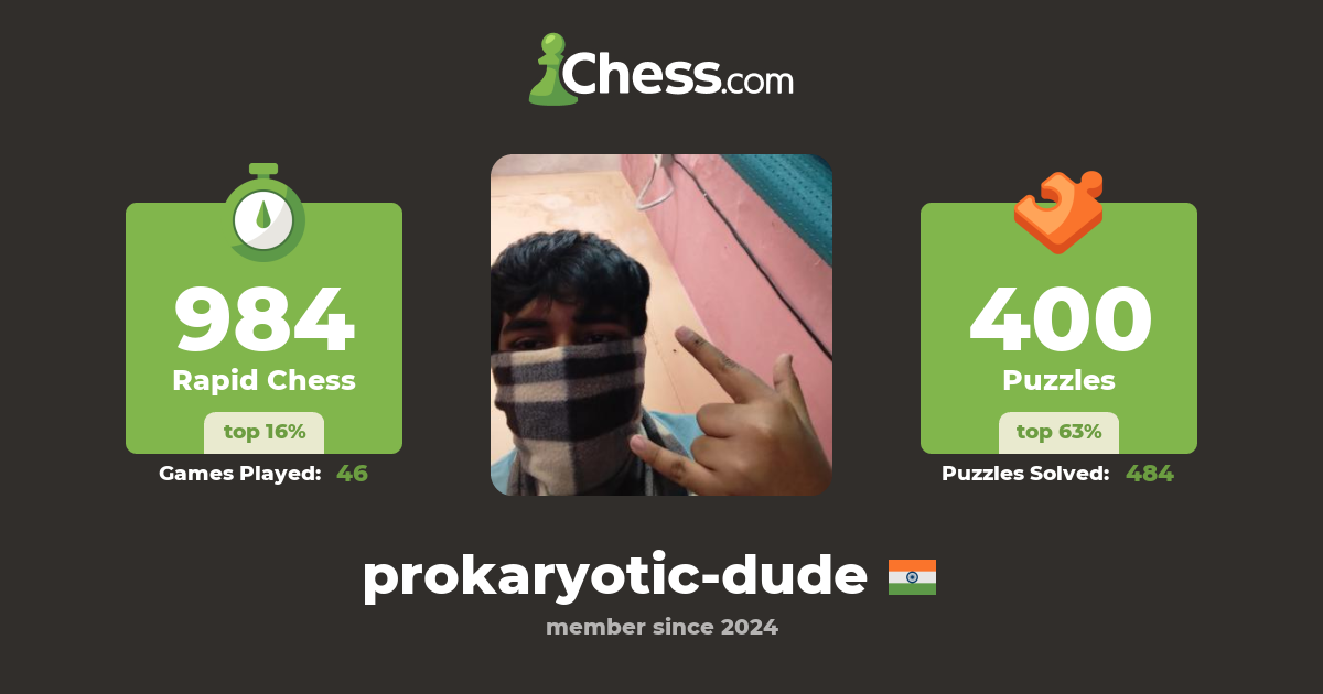 Sami Mohammad (prokaryotic-dude) - Chess Profile - Chess.com