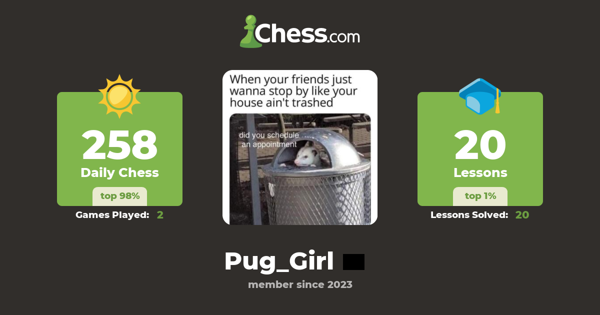 Pug_Girl - Chess Profile - Chess.com