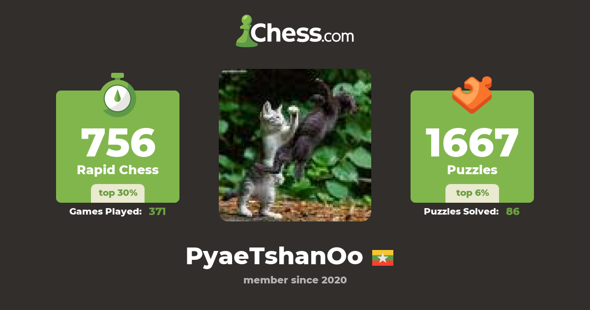 Pyae Tshan Oo (PyaeTshanOo) - Chess Profile - Chess.com