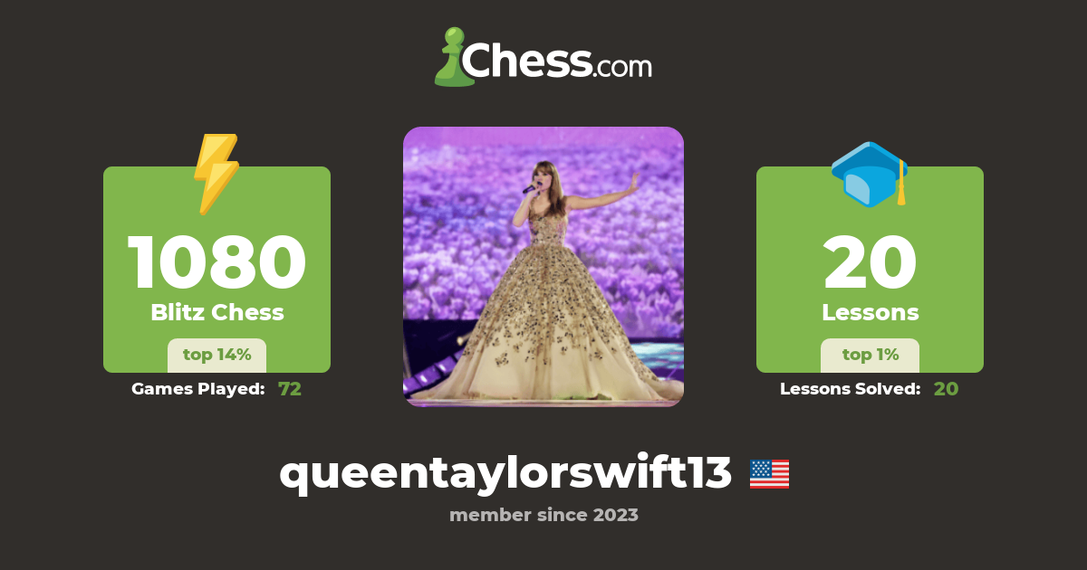 Taylor Swift (queentaylorswift13) - Chess Profile - Chess.com