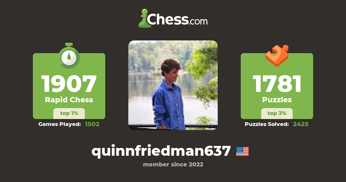 Quinn Friedman (quinnfriedman637) - Chess Profile - Chess.com