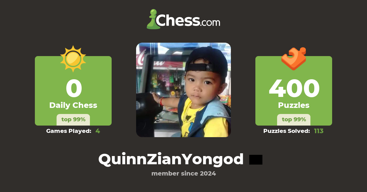 QuinnZian Yongod (QuinnZianYongod) - Chess Profile - Chess.com
