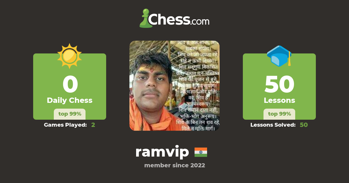 vishal barnwal (ramvip) - Chess Profile - Chess.com