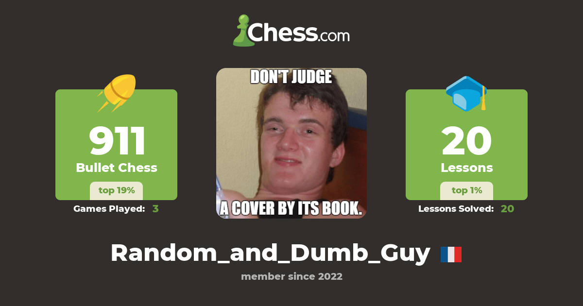 Random_and_Dumb_Guy - Chess Profile - Chess.com