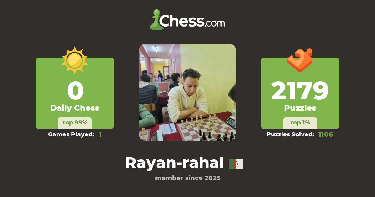 rayan rahal (Rayan-rahal) - Chess Profile - Chess.com