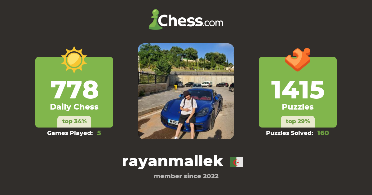 Rayan Mallek (rayanmallek) - Chess Profile - Chess.com
