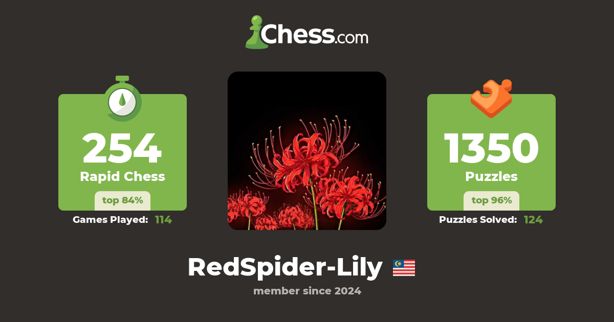 RedSpider-Lily - Chess Profile - Chess.com
