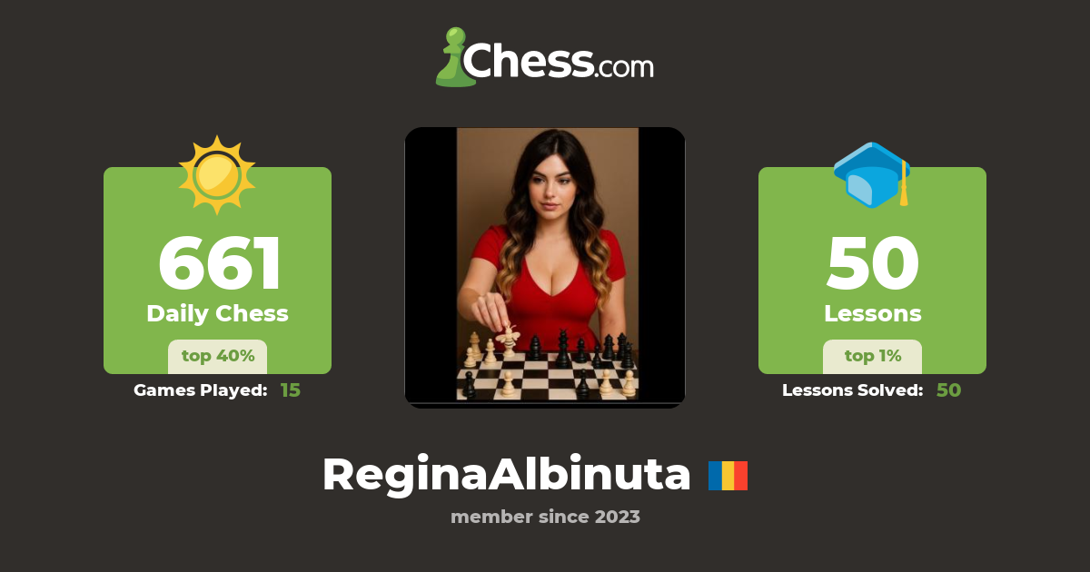 Regina Albinuță (ReginaAlbinuta) - Chess Profile - Chess.com