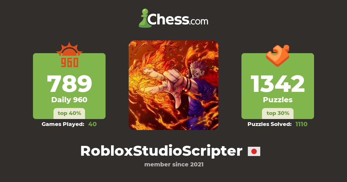 TURN AROUND AND RUN (RobloxStudioScripter) - Chess Profile - Chess.com