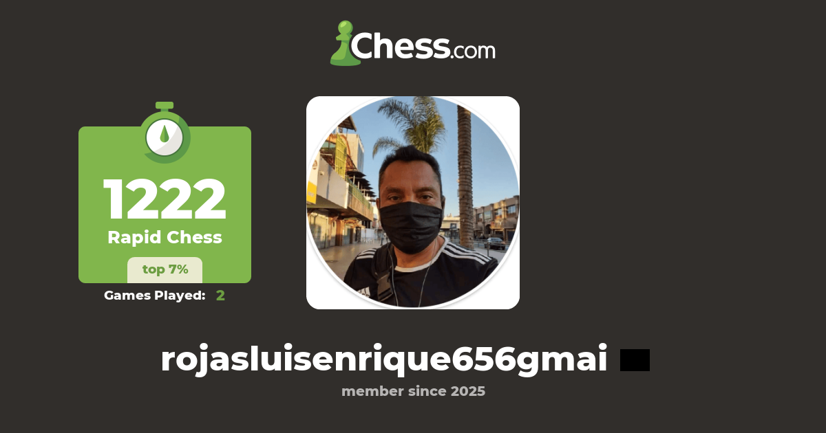 Luis Enrique Rojas (rojasluisenrique656gmai) - Chess Profile - Chess.com