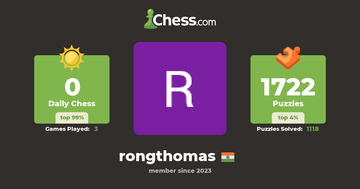 Ron Thomas (rongthomas) - Chess Profile - Chess.com