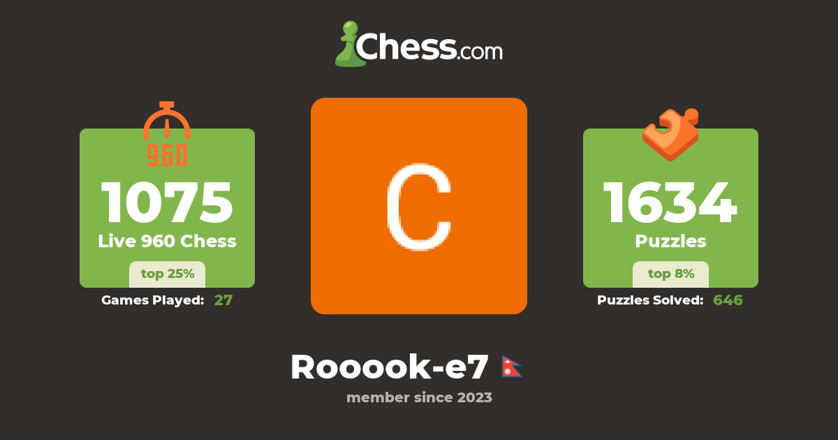 COSMIC ARYAL (Rooook-e7) - Chess Profile - Chess.com