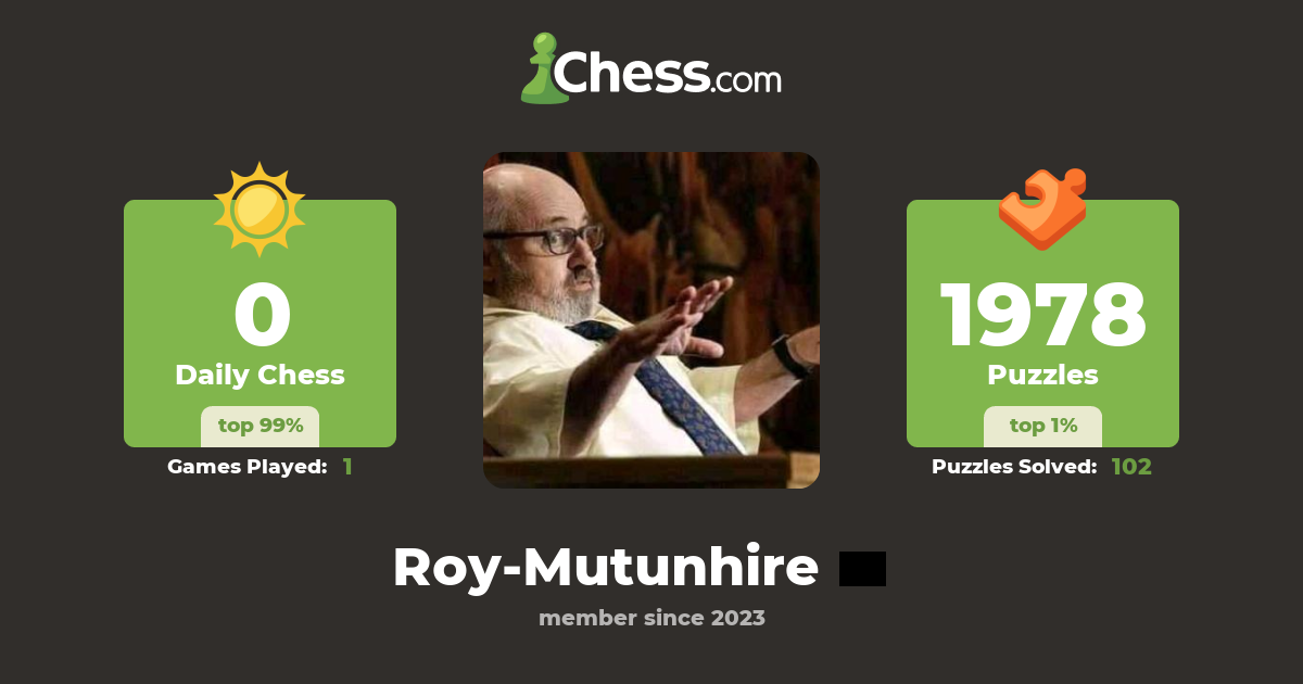 Roy-Mutunhire - Chess Profile - Chess.com