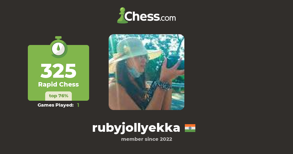 Ruby Jolly Ekka (rubyjollyekka) - Chess Profile - Chess.com