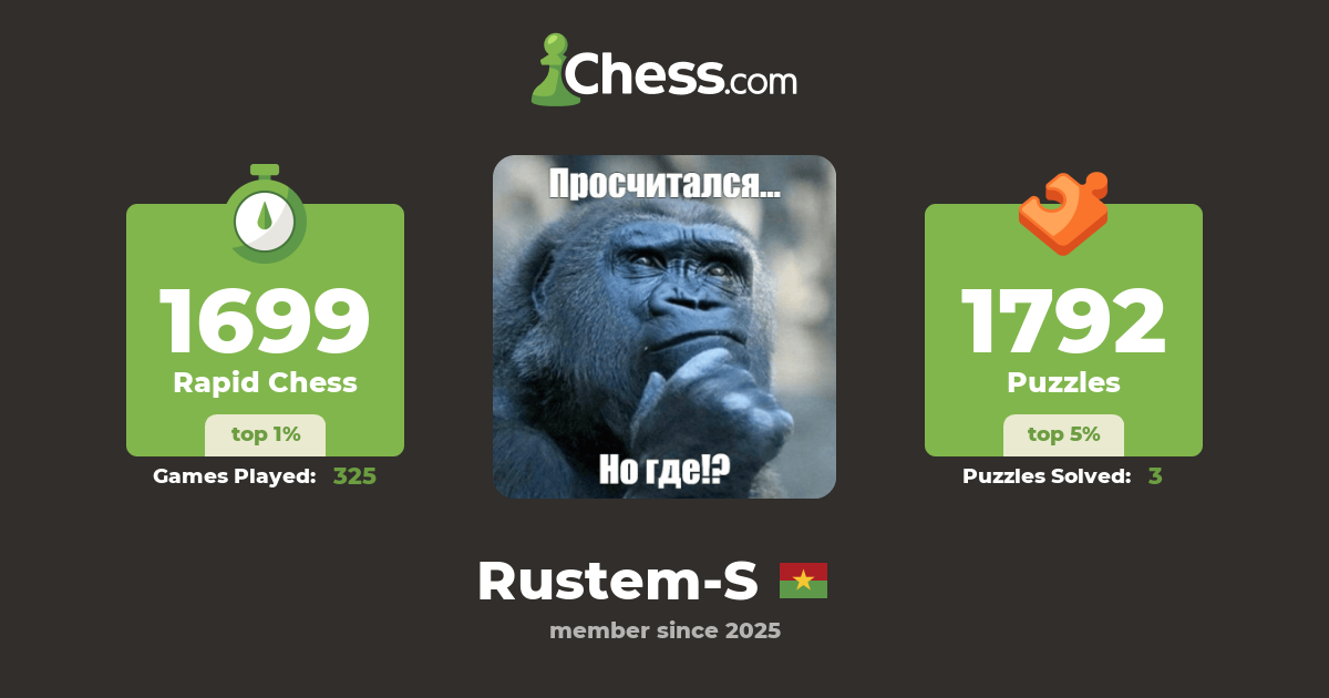 Rustem-S - Chess Profile - Chess.com