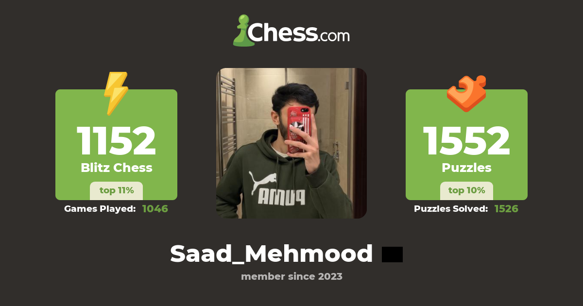 سعد بن محمود (Saad_Mehmood) - Chess Profile - Chess.com