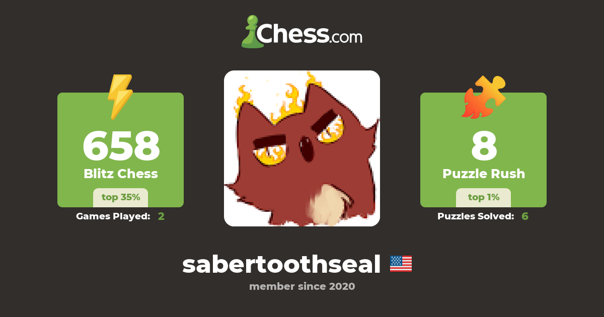 Sabertooth Seal (sabertoothseal) - Chess Profile - Chess.com