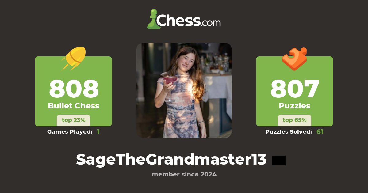 SageTheGrandmaster13 - Chess Profile - Chess.com