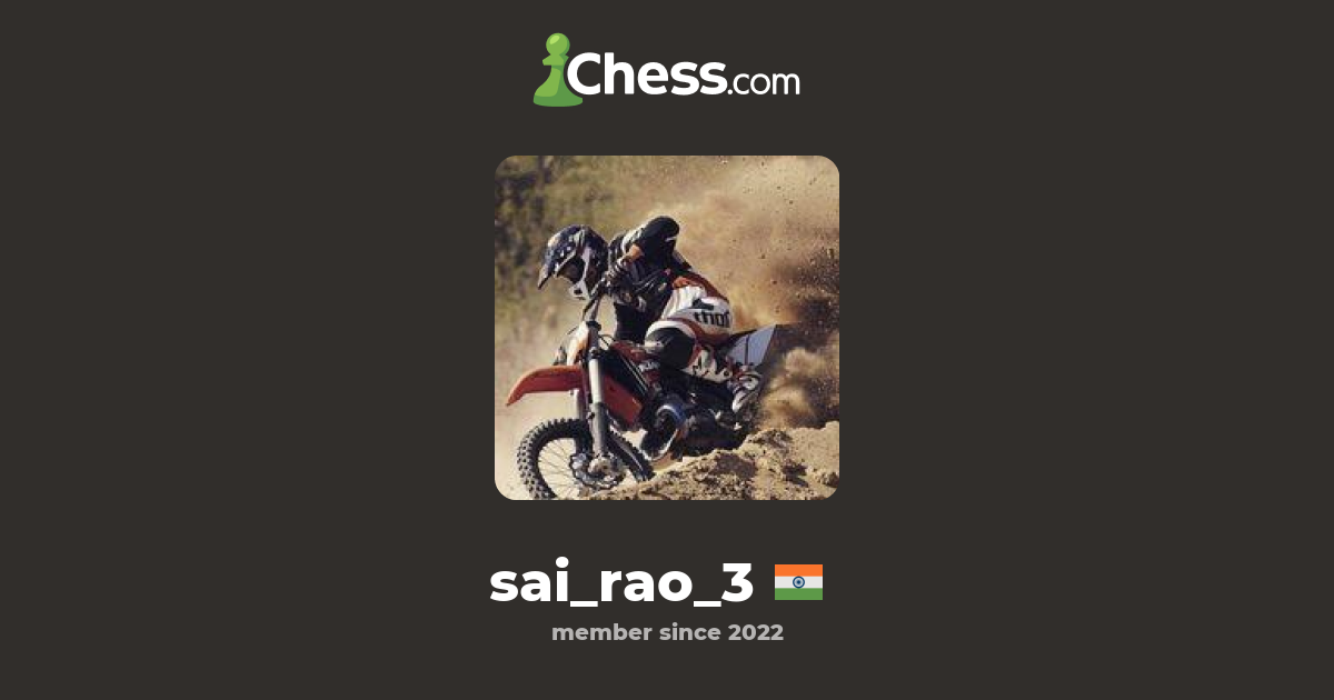 sai_rao_3 - Chess Profile - Chess.com