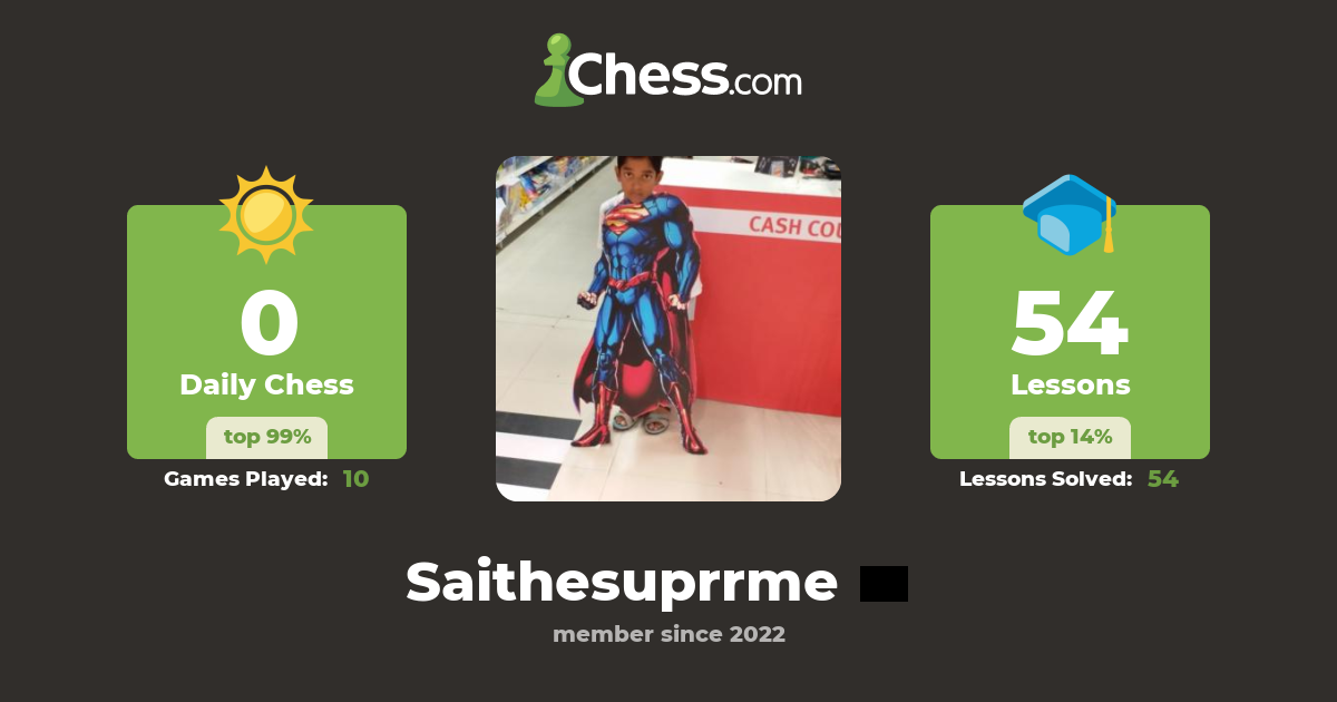 Sai Jadhav (Saithesuprrme) - Chess Profile - Chess.com