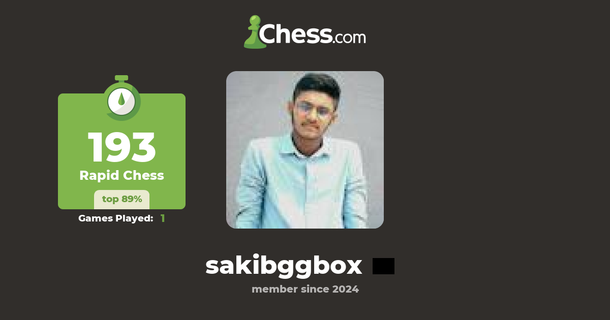 Md Shah Alam Sakib (sakibggbox) - Chess Profile - Chess.com