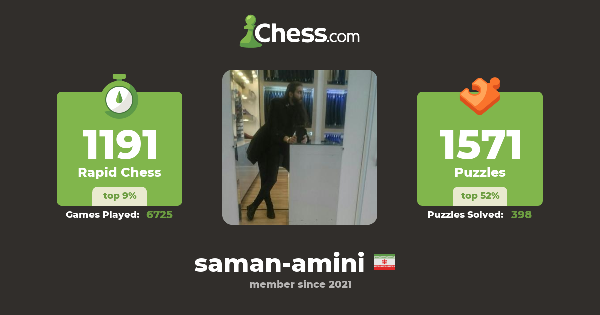 saman amini (saman-amini) - Chess Profile - Chess.com