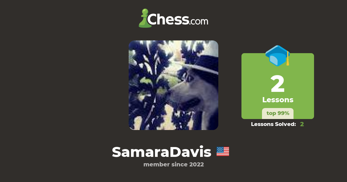 Samara Davis (SamaraDavis) - Chess Profile - Chess.com