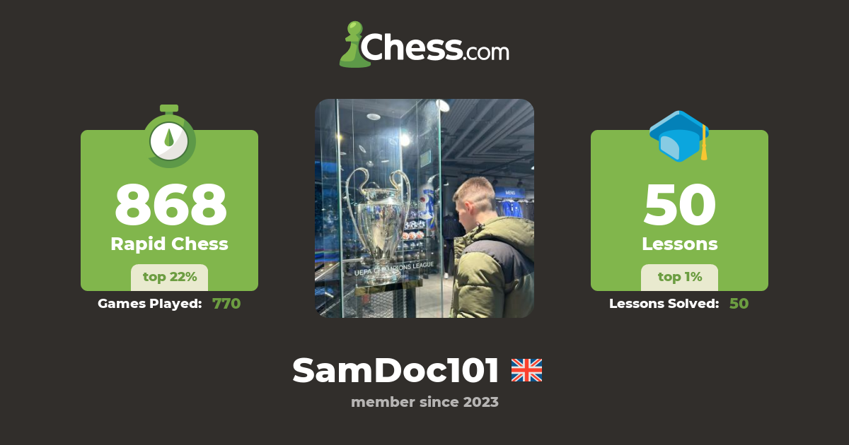 SamDoc101 - Chess Profile - Chess.com