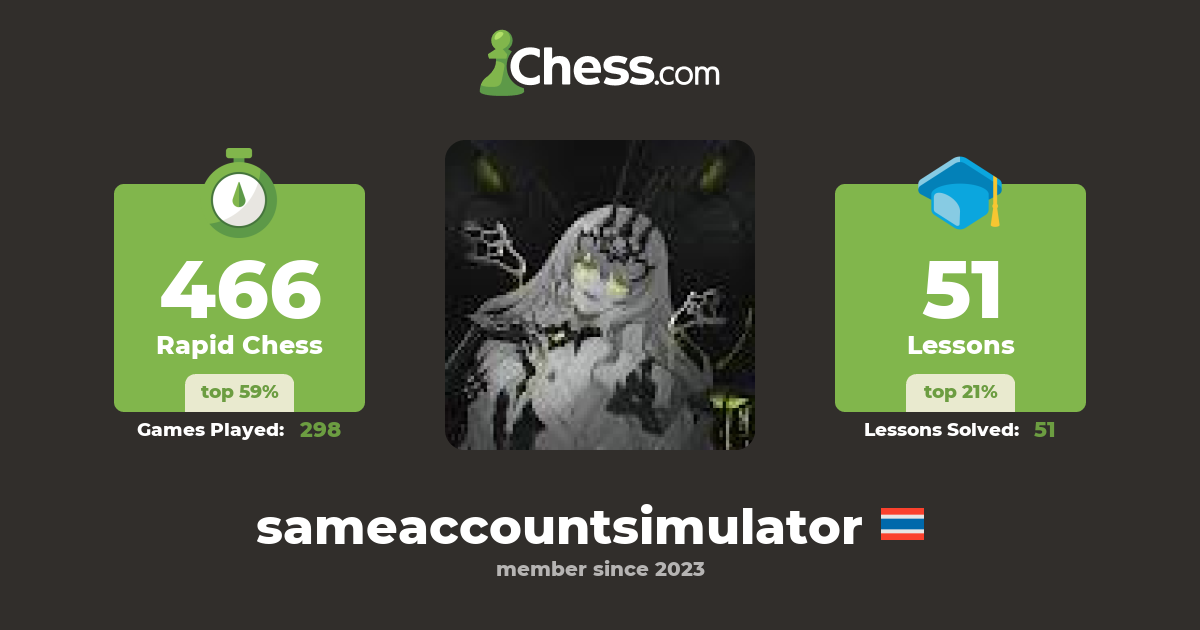 Sameaccount Simulator (sameaccountsimulator) - Chess Profile - Chess.com