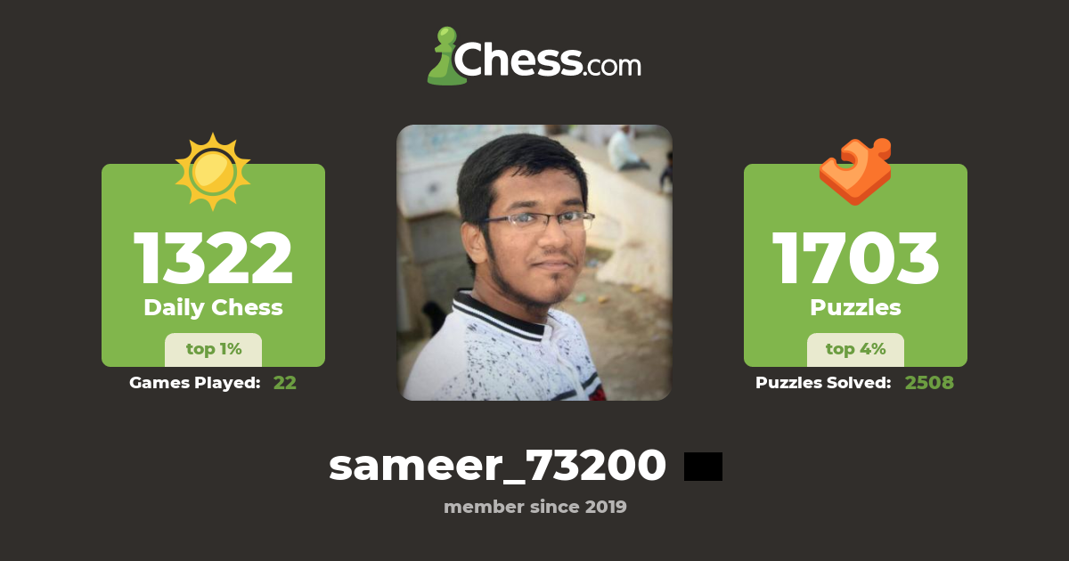 Sameer Mohammed (sameer_73200) - Chess Profile - Chess.com