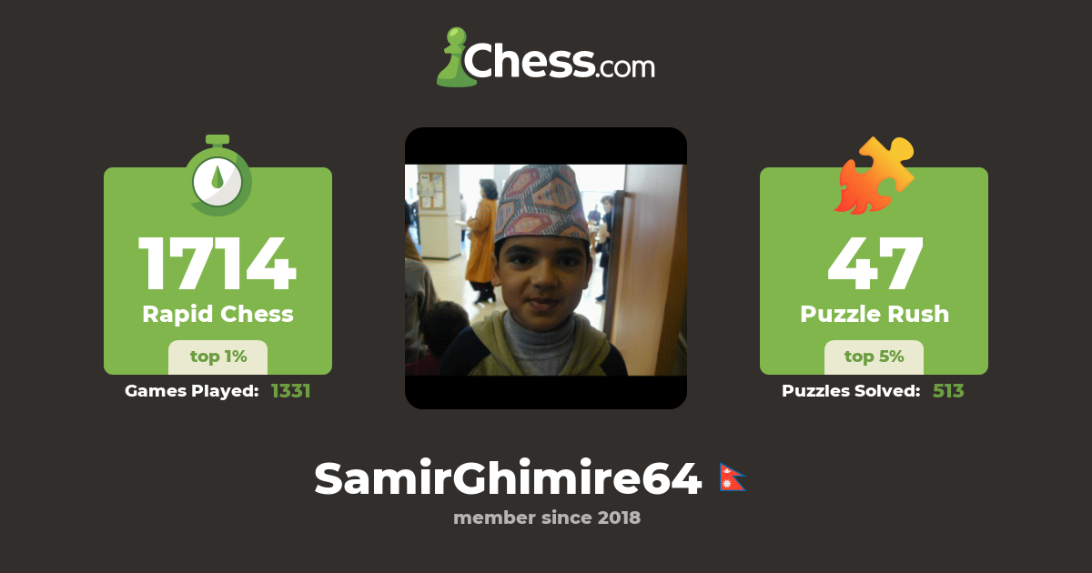 Samir Ghimire (SamirGhimire64) - Chess Profile - Chess.com
