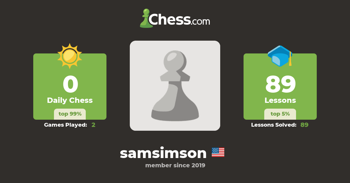 Sam Simson (samsimson) - Chess Profile - Chess.com