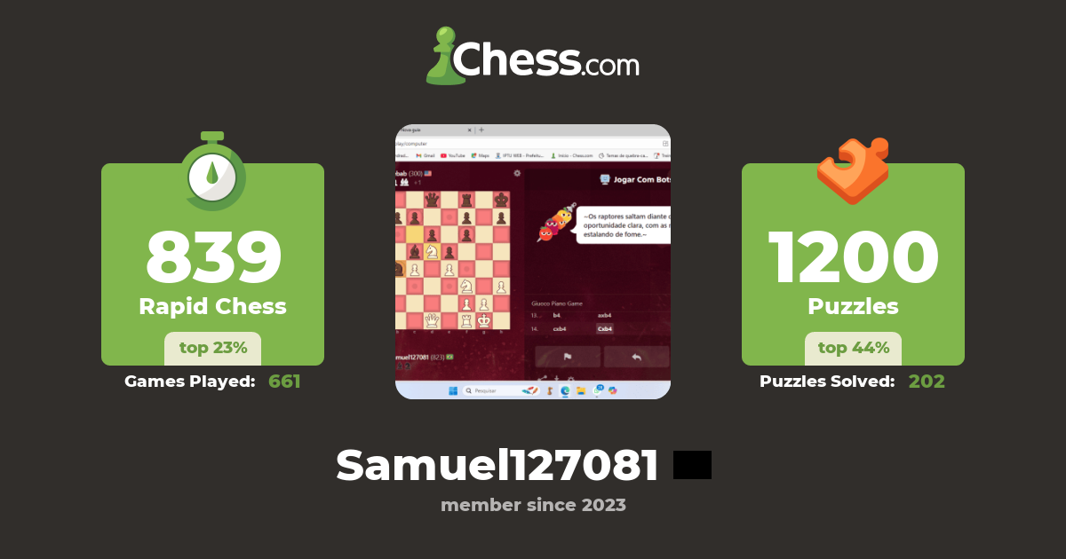 Samuel127081 - Chess Profile - Chess.com