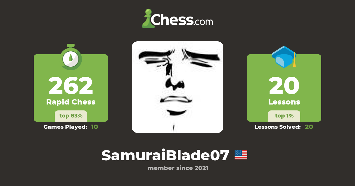 Samurai Blade (SamuraiBlade07) - Chess Profile - Chess.com