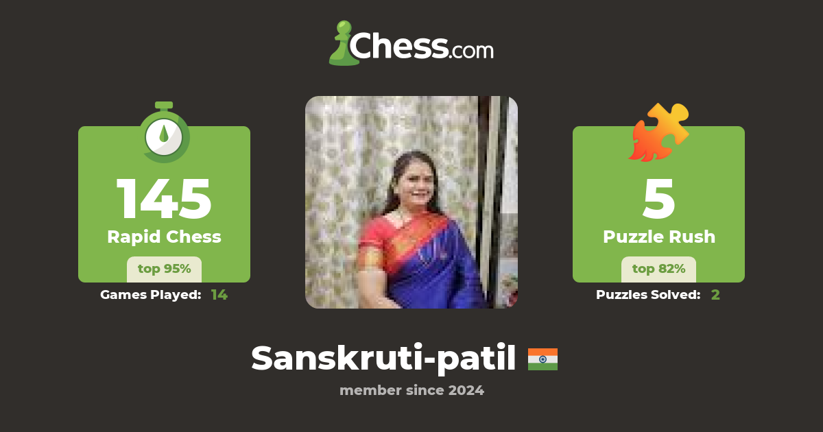 Jyoti Wavhal (Sanskruti-patil) - Chess Profile - Chess.com