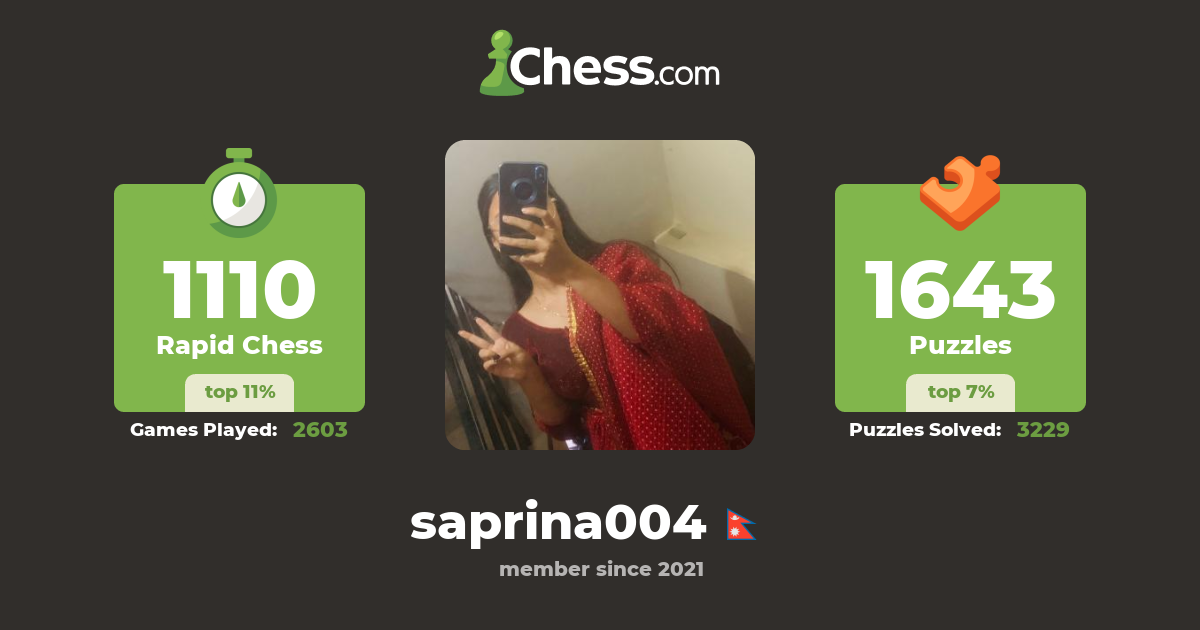 saprina004 - Chess Profile - Chess.com