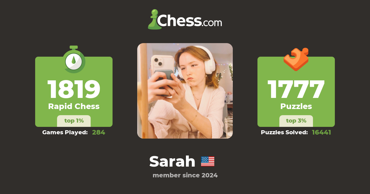 Sarah - Chess Profile - Chess.com