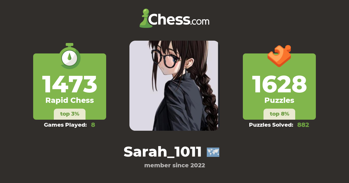 Sarah (Sarah_1011) - Chess Profile - Chess.com