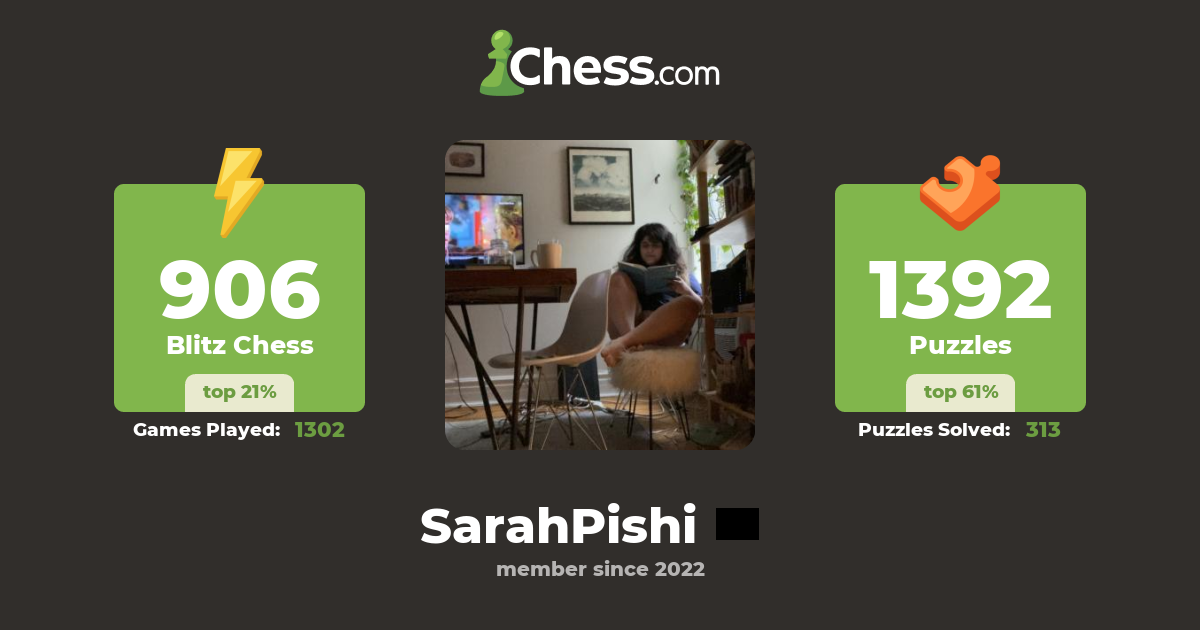 Sarah (SarahPishi) - Chess Profile - Chess.com